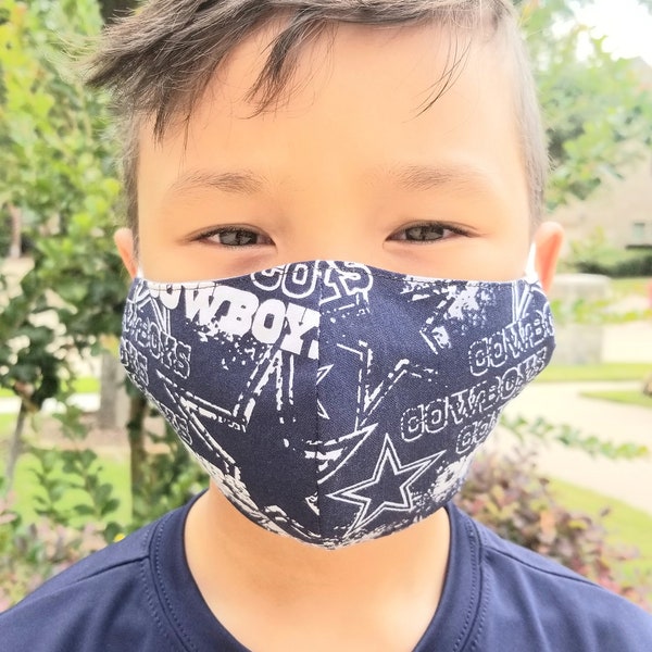 Dallas Cowboys Face Mask - Etsy