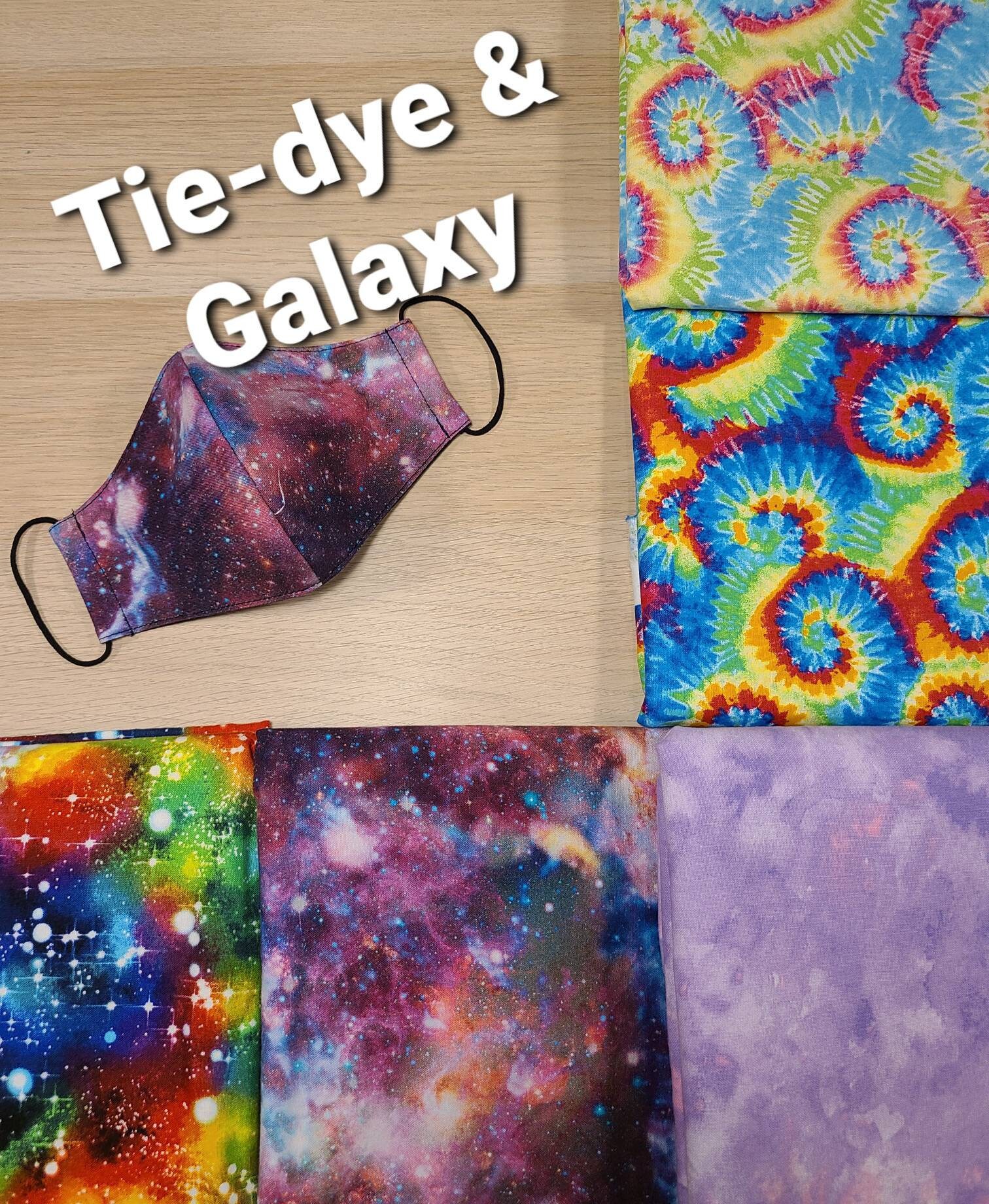 Tie Dye and Galaxy Face Masks | Etsy