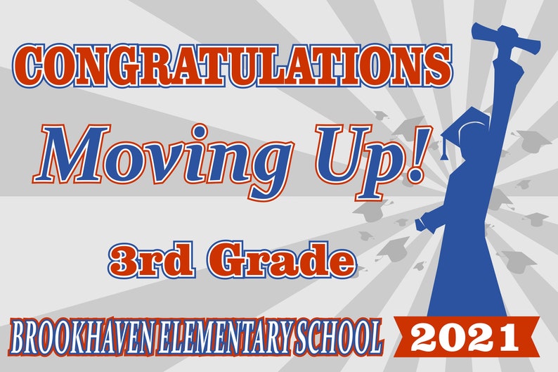 3rd Grade Moving up Sign (brookhaven) - Etsy