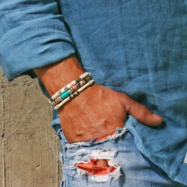 Mens Bracelet Set - Etsy