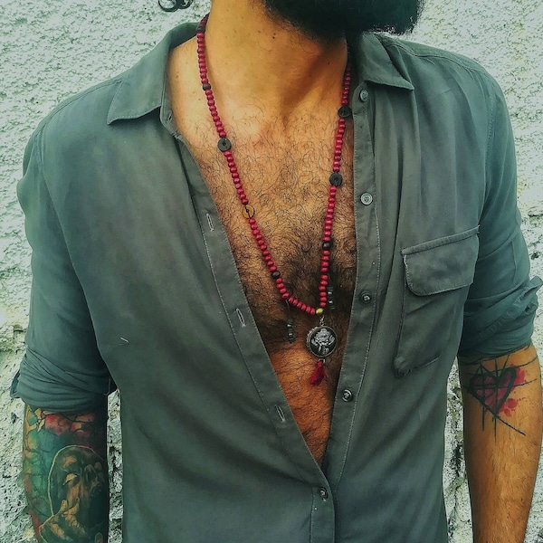 Long Mens Necklace - Etsy
