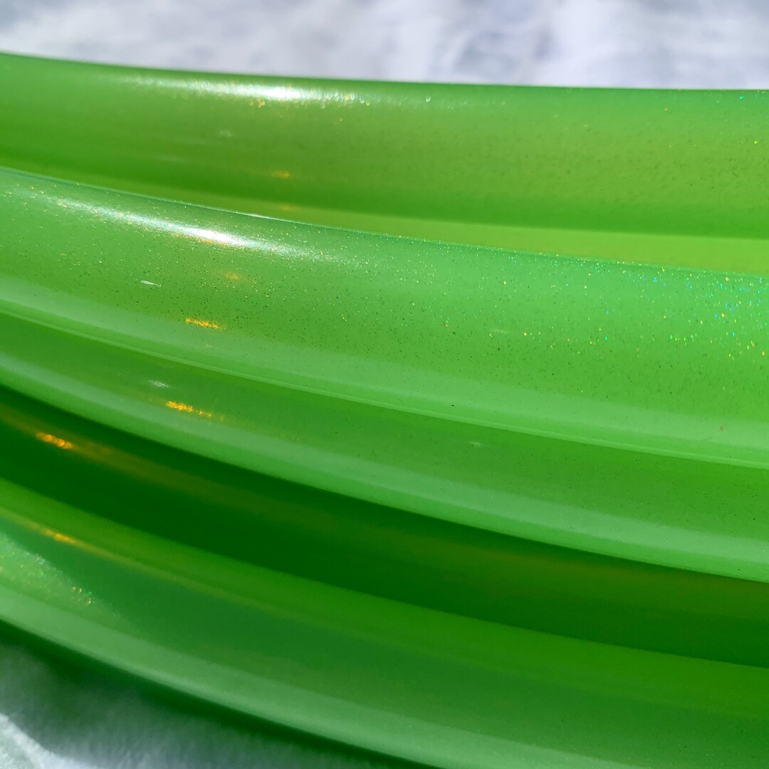 Ready to Ship 30 OD 3/4 UV Stardust Green Polypro Premade Hula Hoop - Etsy