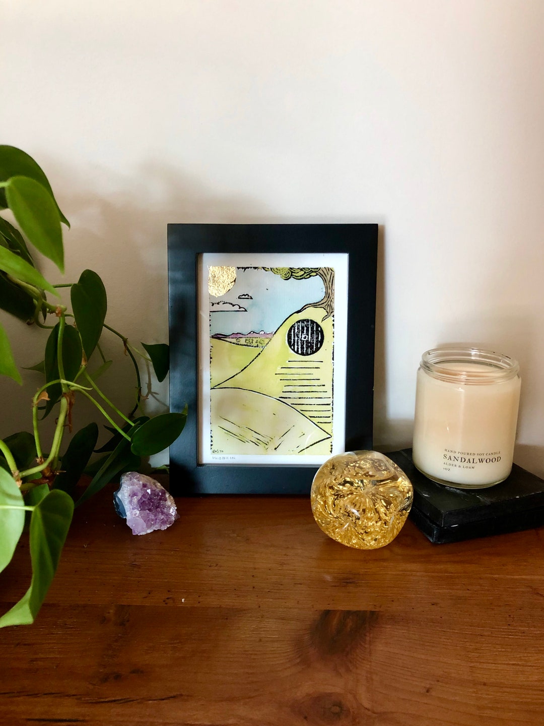 Middle-earth Print Watercolor Print Gold Gilding 5 X 7 - Etsy