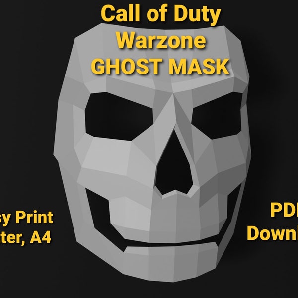 Call of Duty Ghost Mask - Etsy
