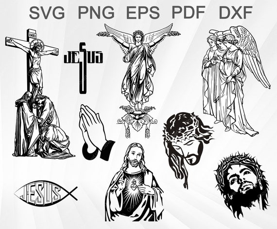Jesus Christ Svg God Christian Catholic Lord Religion - Etsy UK