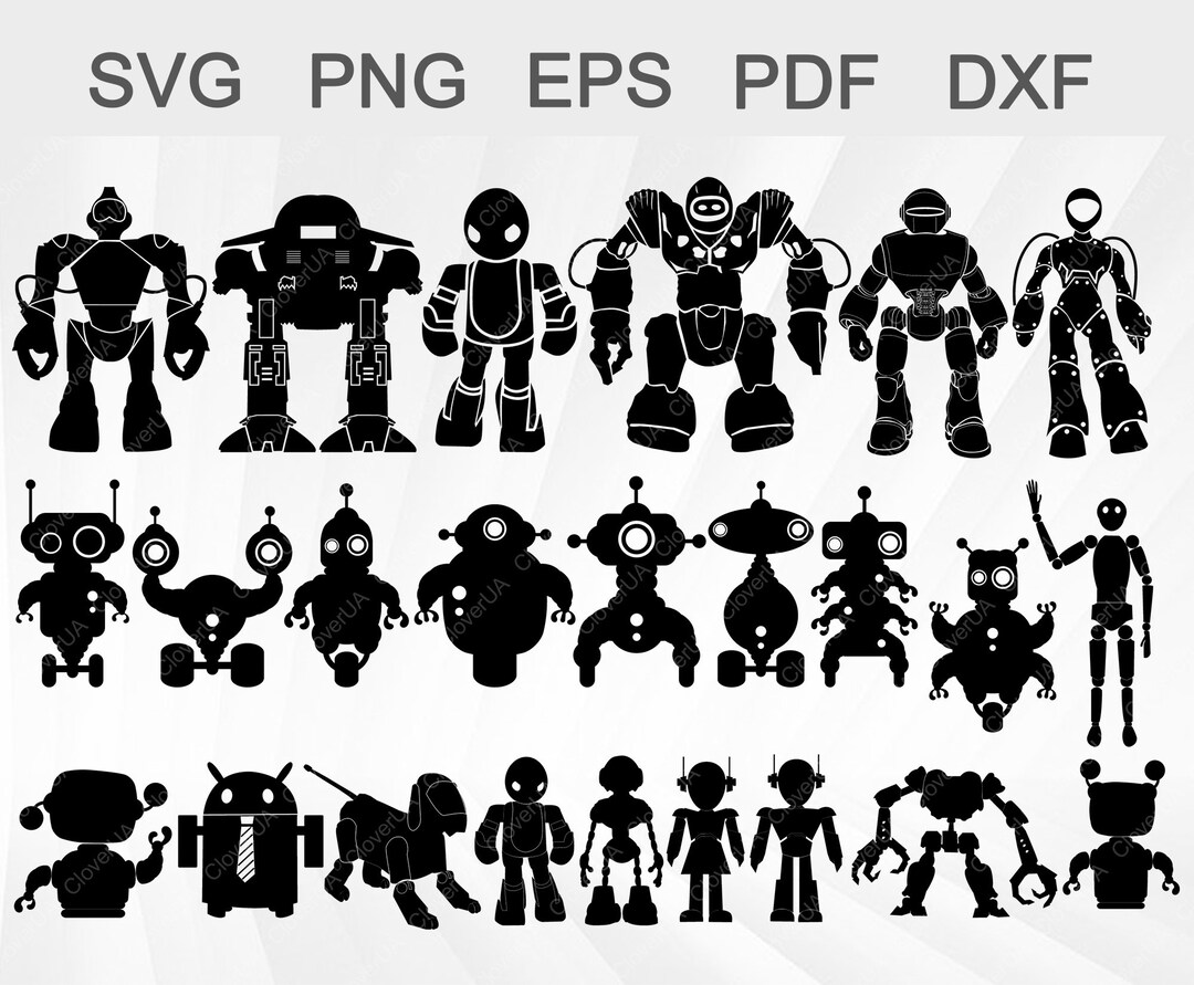 Robots Svg, Robot Alien Svg, Auto Robot Svg, Transformers Svg ...
