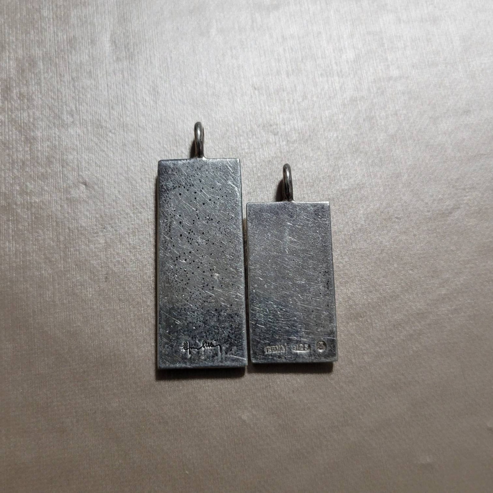 Rare Sterling Silver Authentic Dog Tags Make Love Not War - Etsy