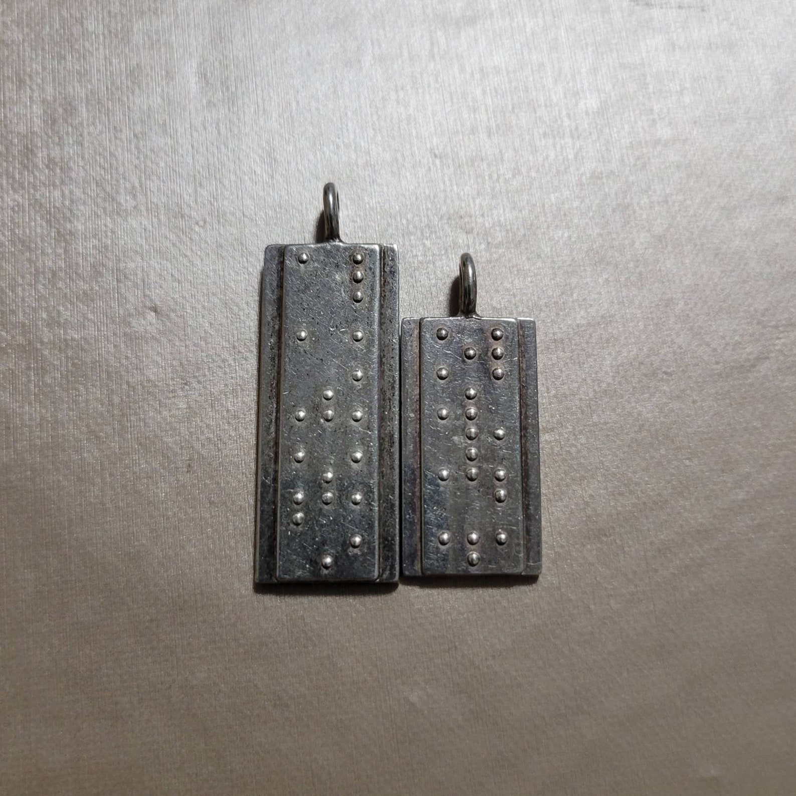 Rare Sterling Silver Authentic Dog Tags Make Love Not War - Etsy