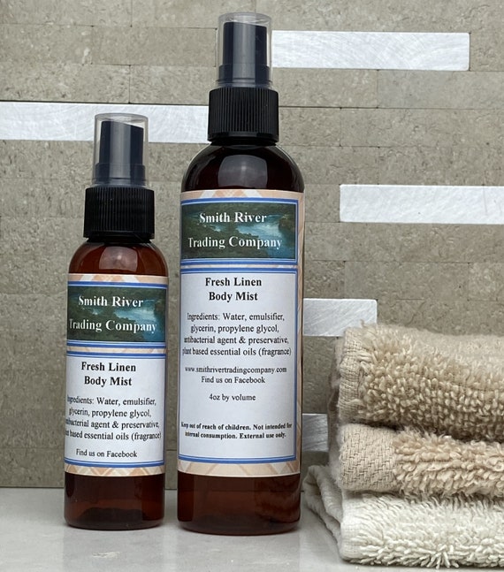 Fresh Linen Body Mist Body Spray Body Fragrance Body - Etsy