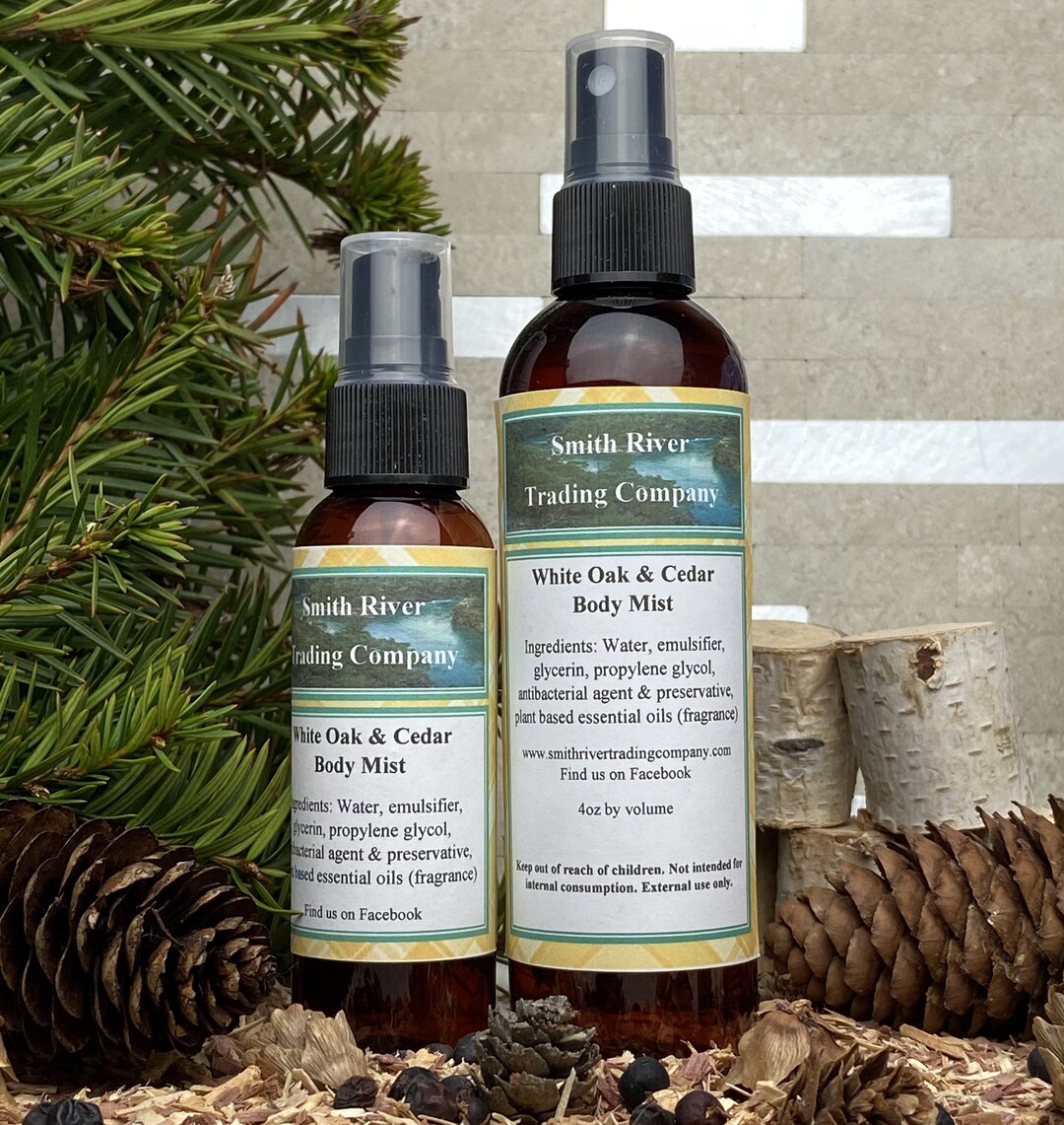 White Oak & Cedar Body Mist Body Spray Body Fragrance Body - Etsy
