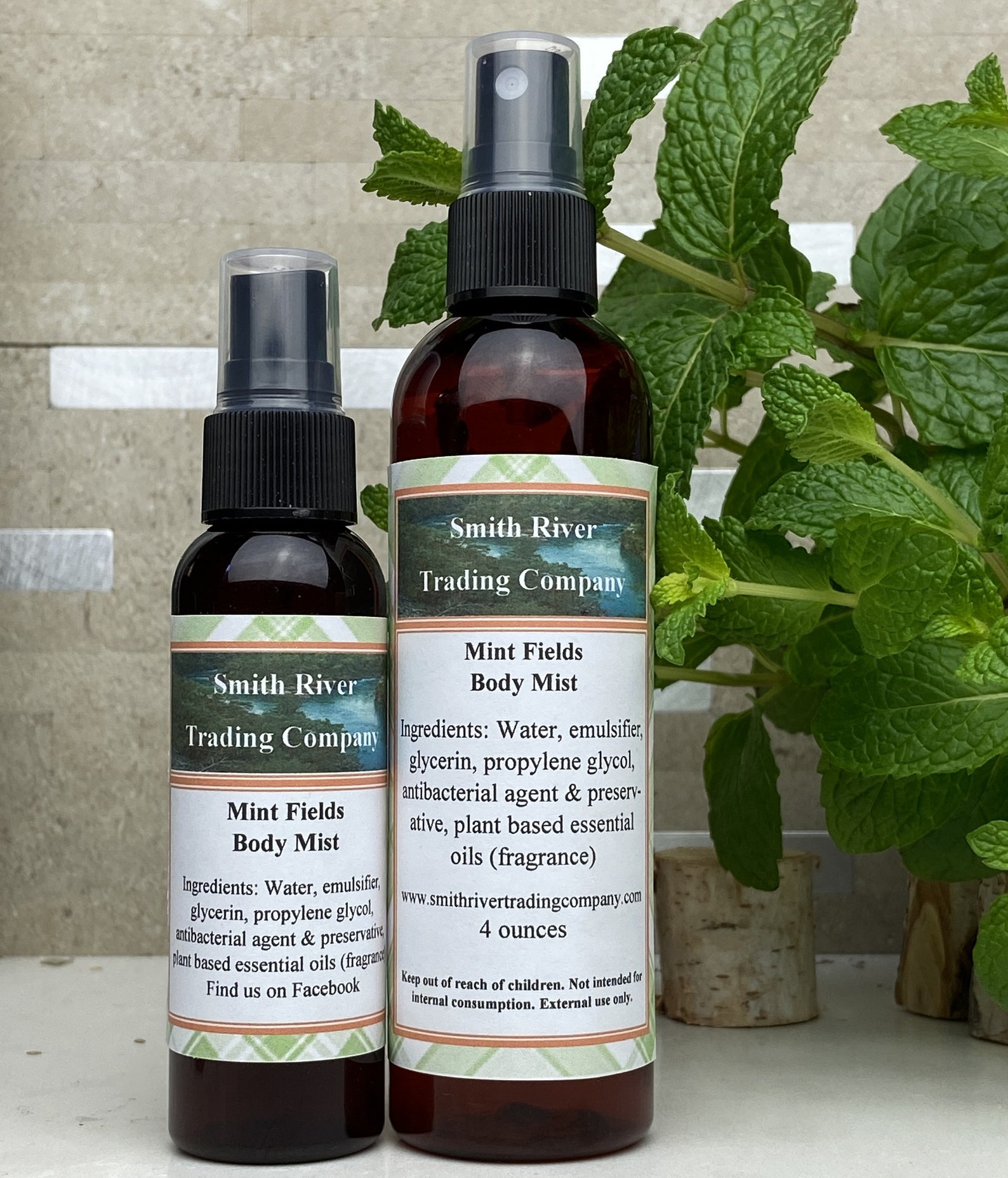 Mint Fields Body Mist Mint Body Spray Mint Body Fragrance | Etsy