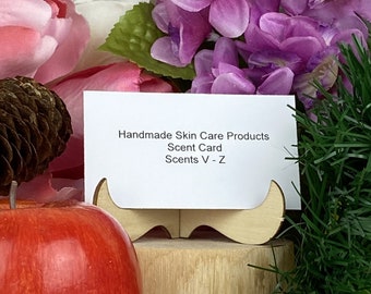 Scent Sample Card - Etsy