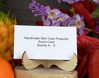 Scent Sample Card Template - Etsy