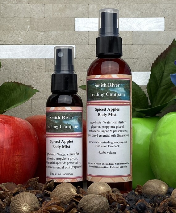 Spiced Apples Body Mist Apple Body Spray Apple Body | Etsy