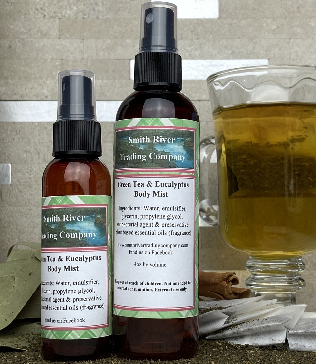 Green Tea & Eucalyptus Body Mist, Body Spray, Body Fragrance, Body ...