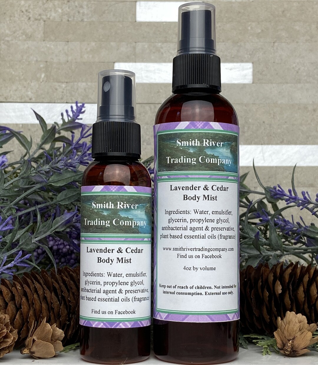 Lavender & Cedar Body Mist, Body Spray, Body Fragrance, Body Splash ...