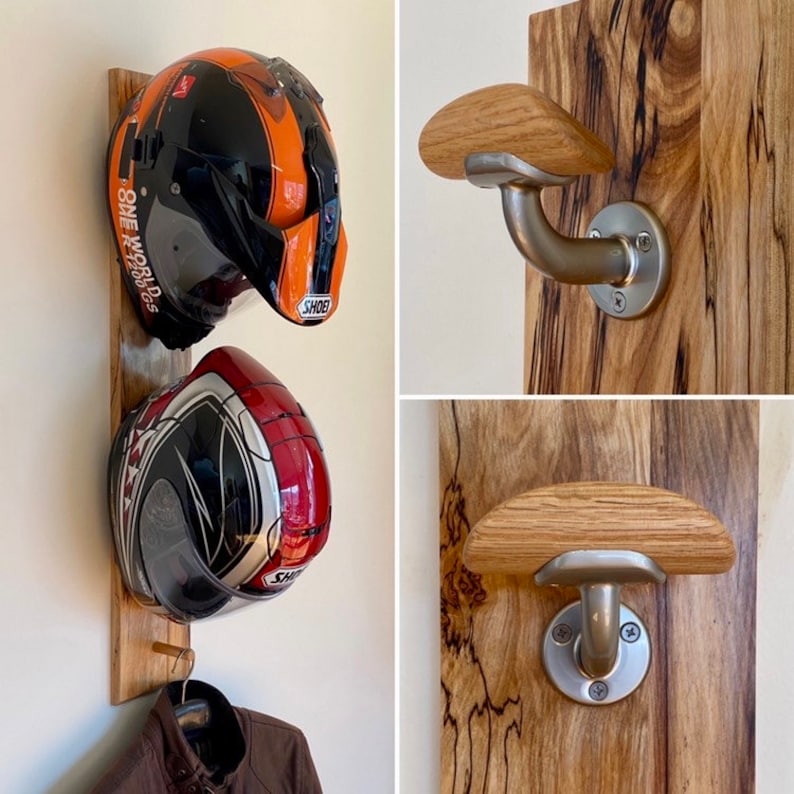 Motorcycle Helmet Rack, Helmet Hanger, Helmet Storage, Wall Mount ...