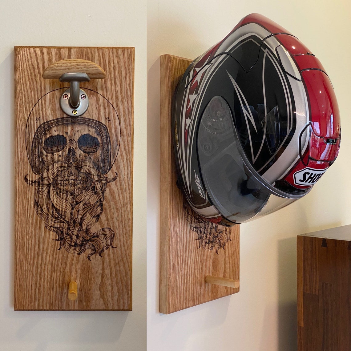 Perchero Percha para casco Almacenamiento del casco de - Etsy España