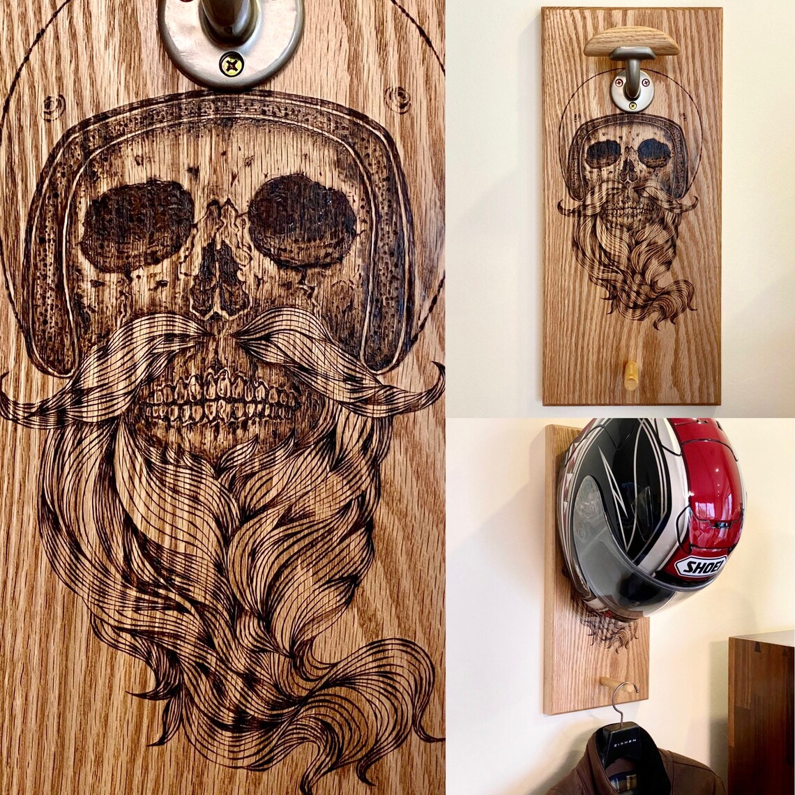 Perchero Percha para casco Almacenamiento del casco de | Etsy España