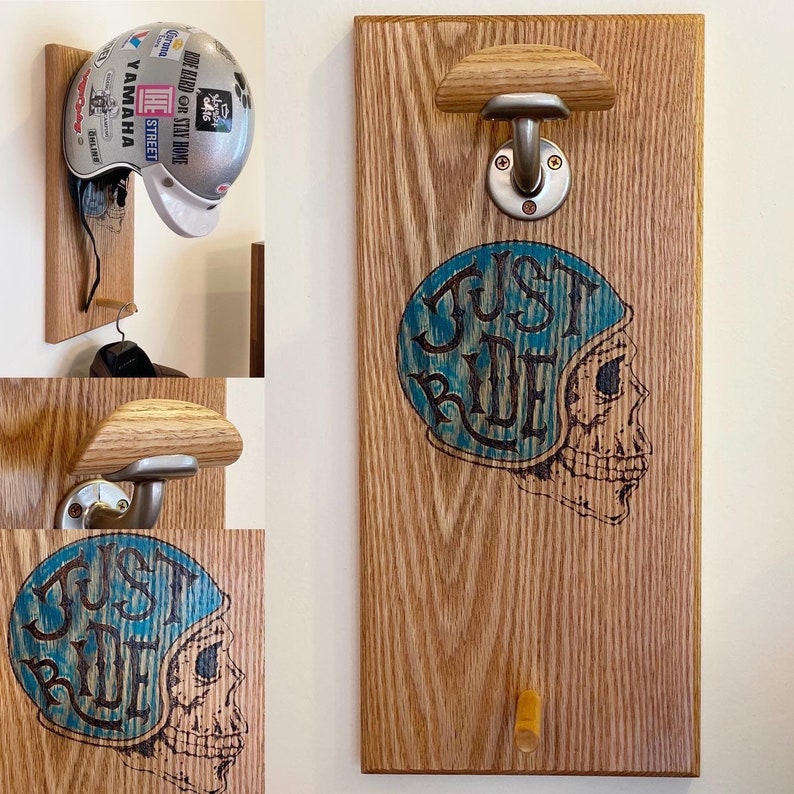 Helmet Rack, Helmet Hanger, Motorcycle Helmet Storage, Wall Mount ...