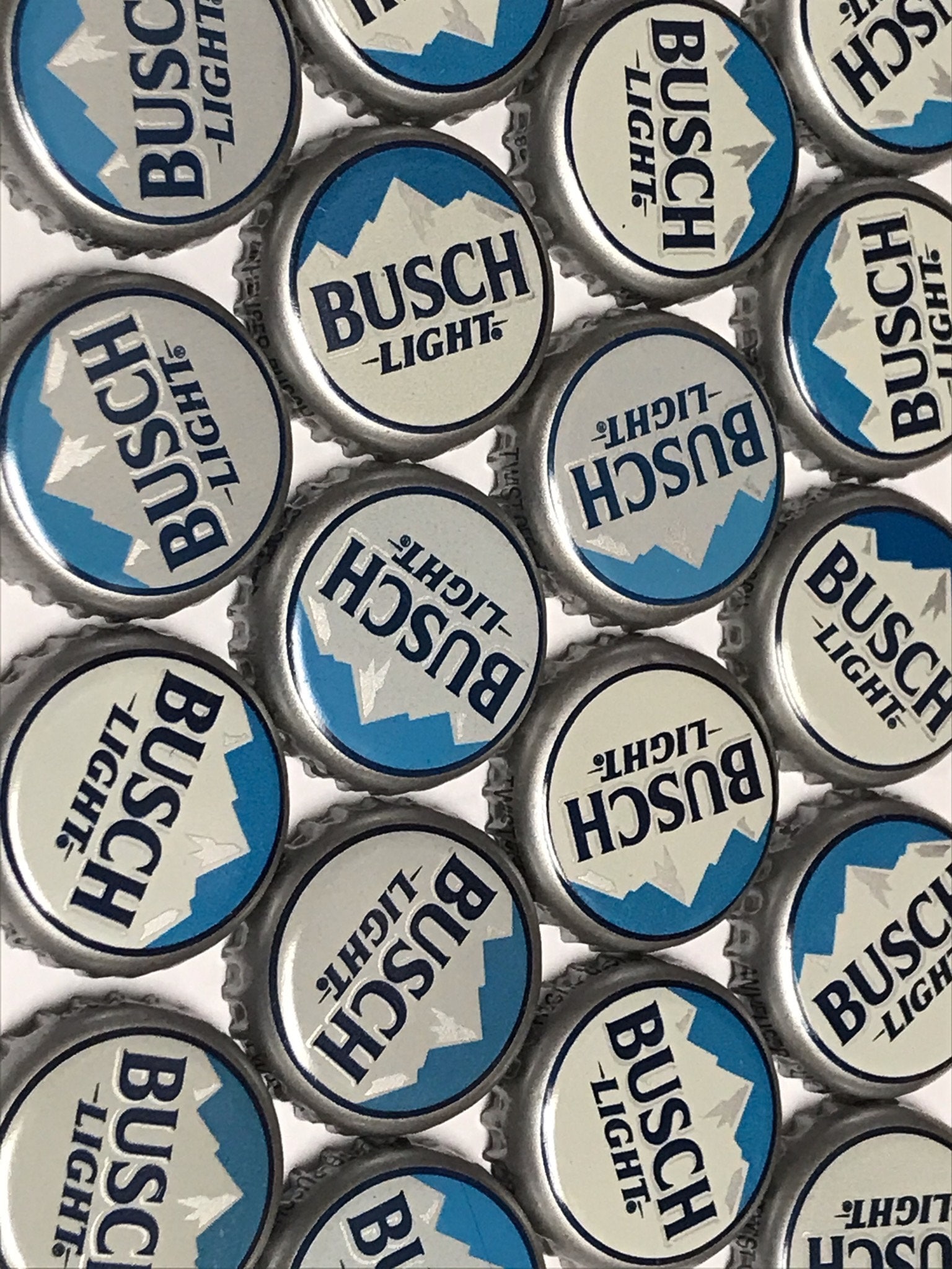 1000 Busch Light Bottle Caps - NO DENTS, Beer Bottle Caps, Bottle Cap ...
