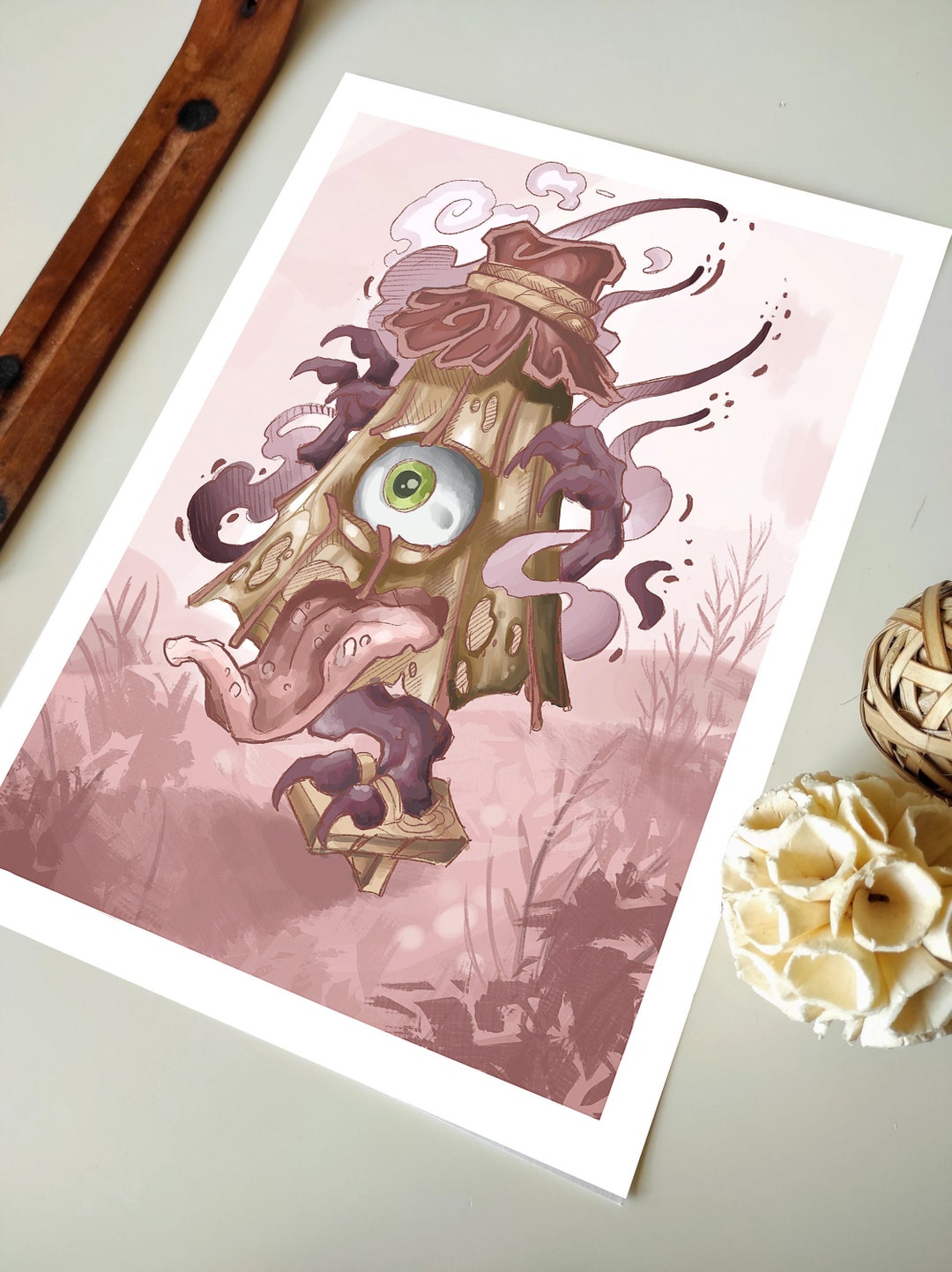 Japanese Yokai Tattoo Art Print, Oriental Tattoo Print, Japanese Yokai ...