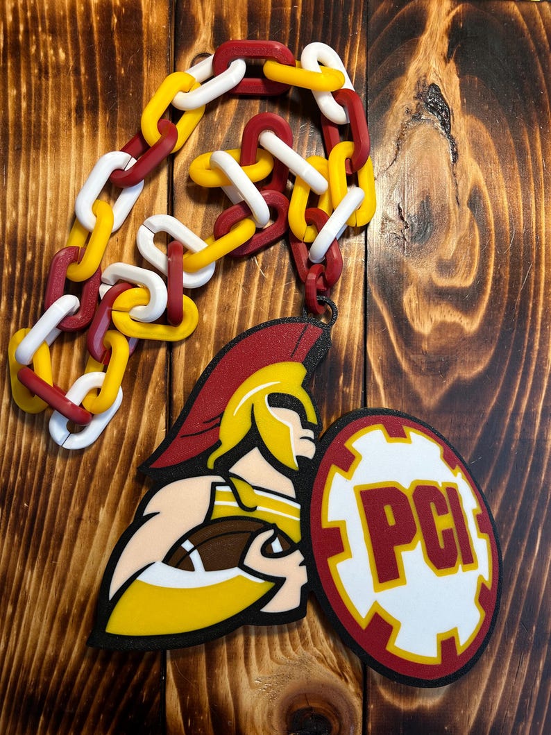 Custom 3D Printed Fan Chains for Sports Teams | MVP Chains | Player of ...