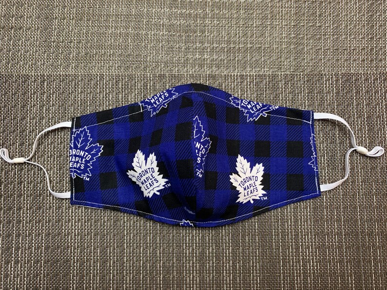 Toronto Maple Leafs Face Mask Nose Band Washable Ready to | Etsy