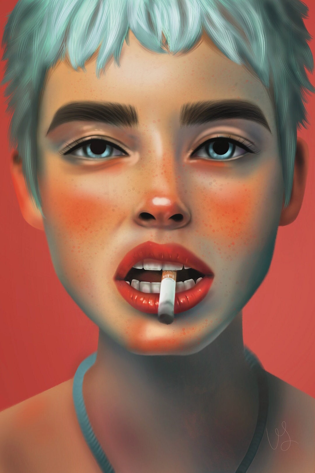 Custom Digital Portrait Illustration Digital Art Custom - Etsy