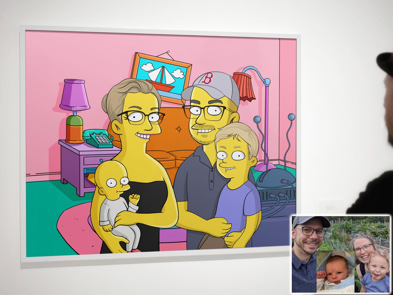 Simpsons Portrait Poster Custom Simpsons Family Portrait | Etsy