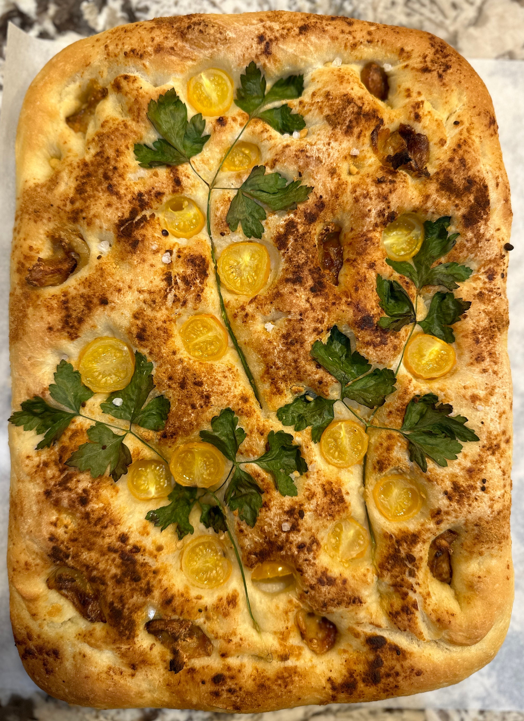 Focaccia Made to Order Edible Art Homemade Flat Bread Like Pizza Only ...