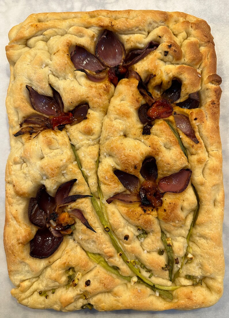 Focaccia, Made to Order, Edible Art, Homemade, Flat Bread, Like Pizza ...