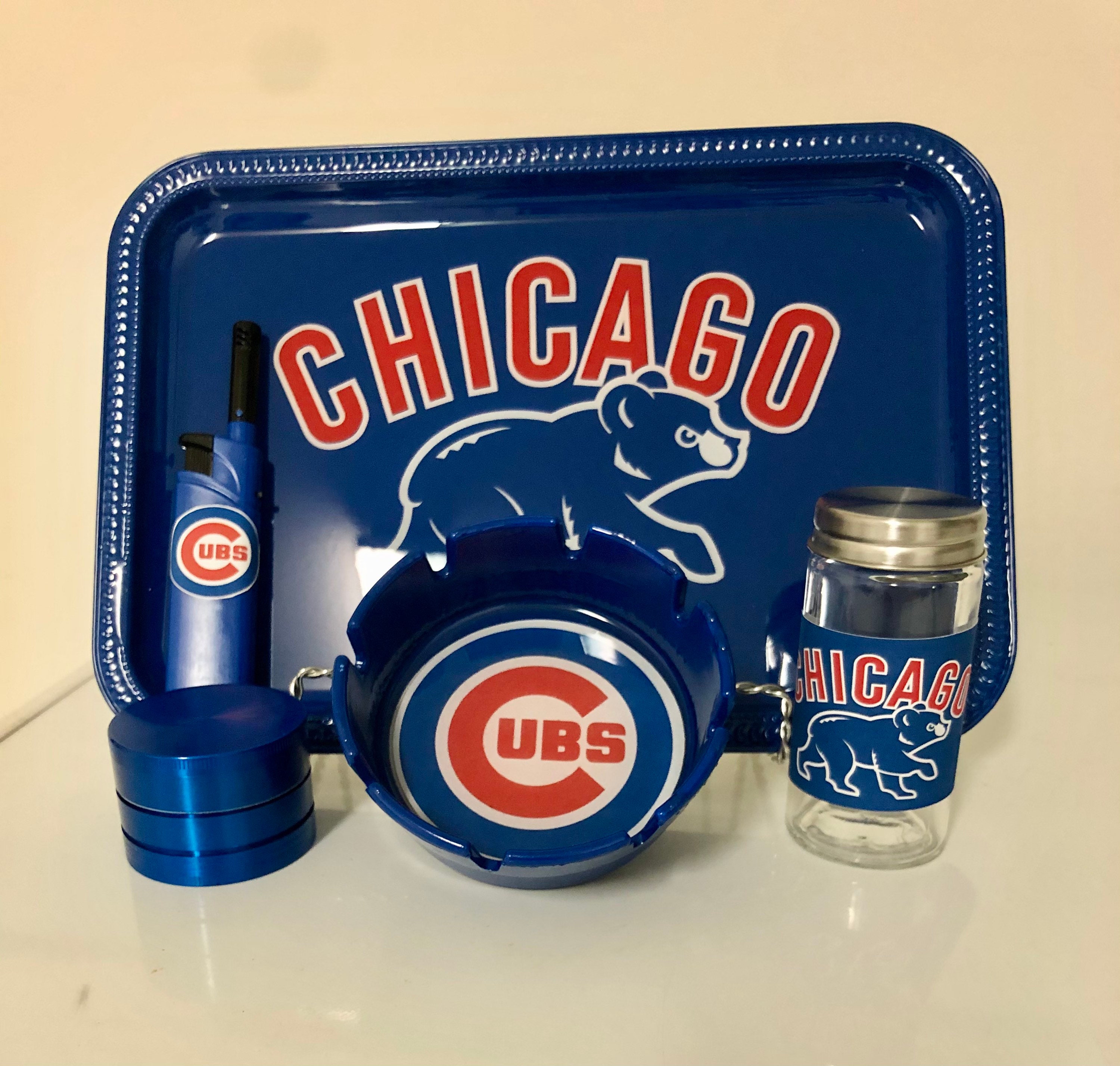 TOP Selling Chicago Cubs Complete Rolling Tray Set Free Shipping - Etsy
