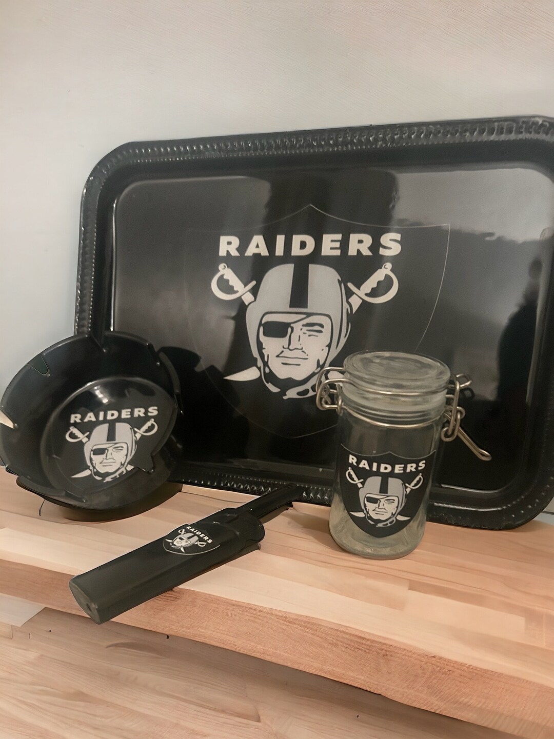 Raiders Rolling Tray Set - Etsy