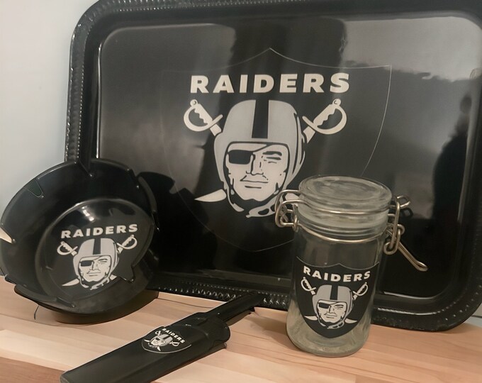 Raiders Rolling Tray Set - Etsy