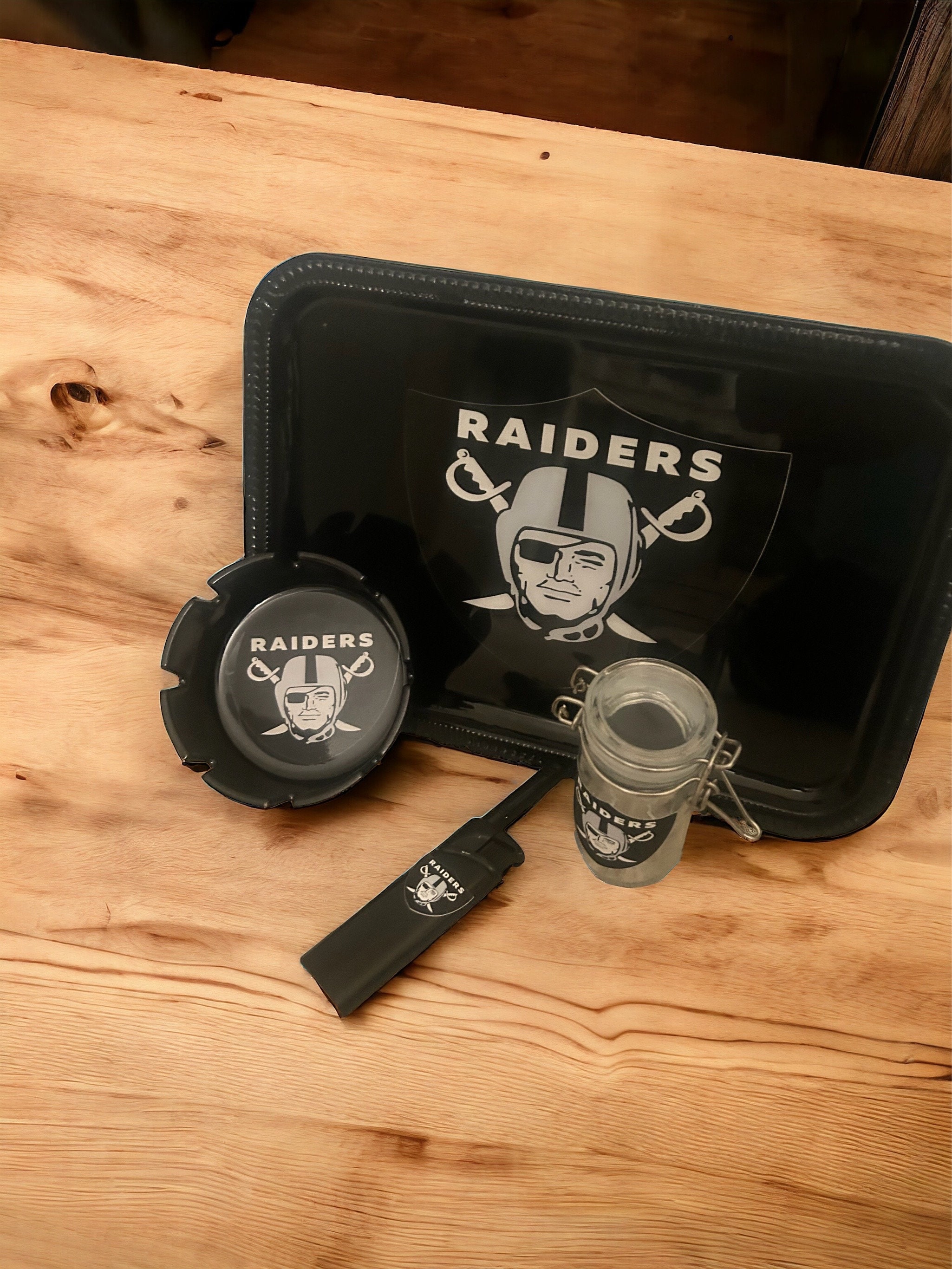 Raiders Rolling Tray Set - Etsy