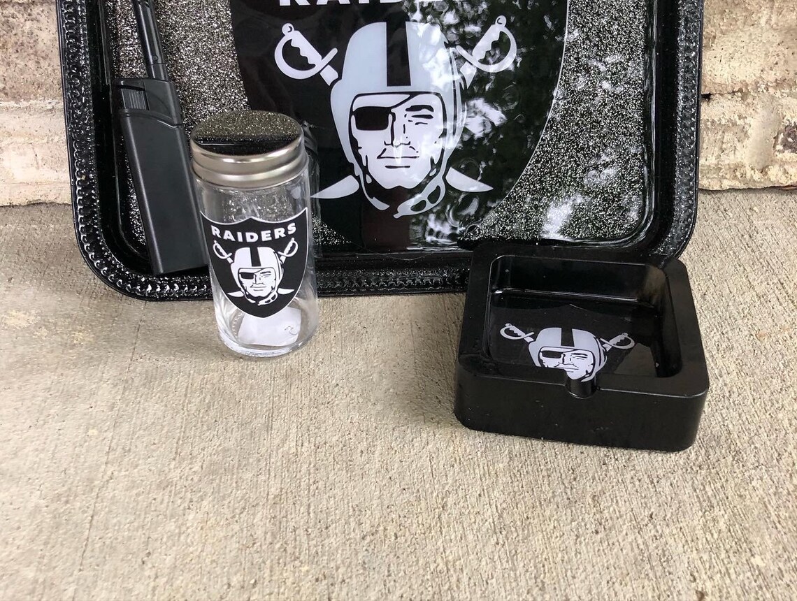 Raiders Rolling Tray Set - Etsy