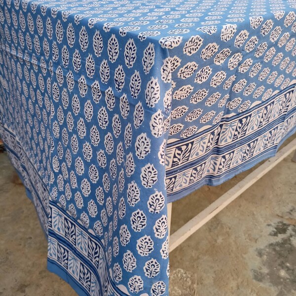 Blue Table Cloth - Etsy