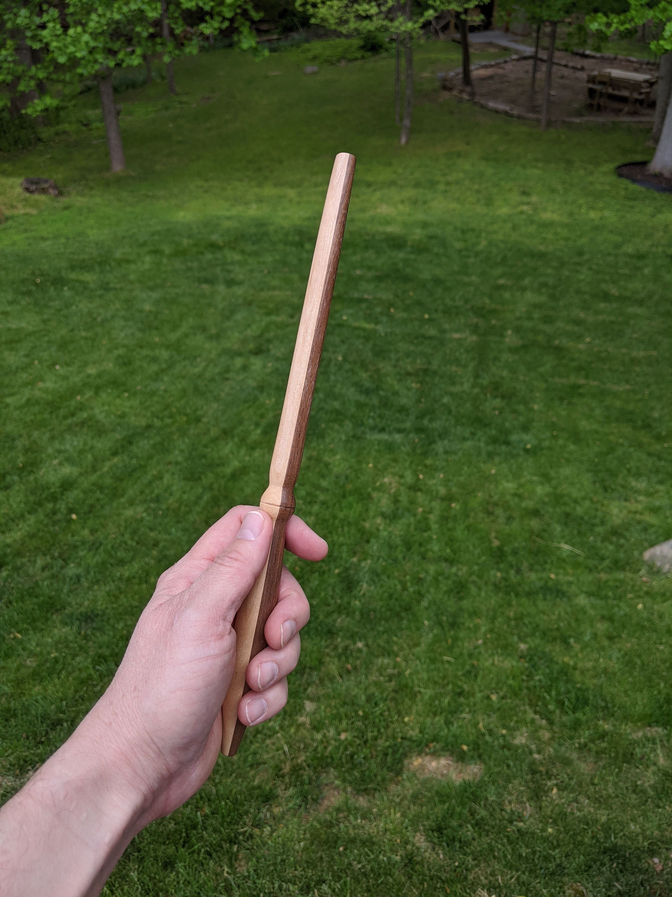 Maple and Black Walnut Split Wand - Etsy UK