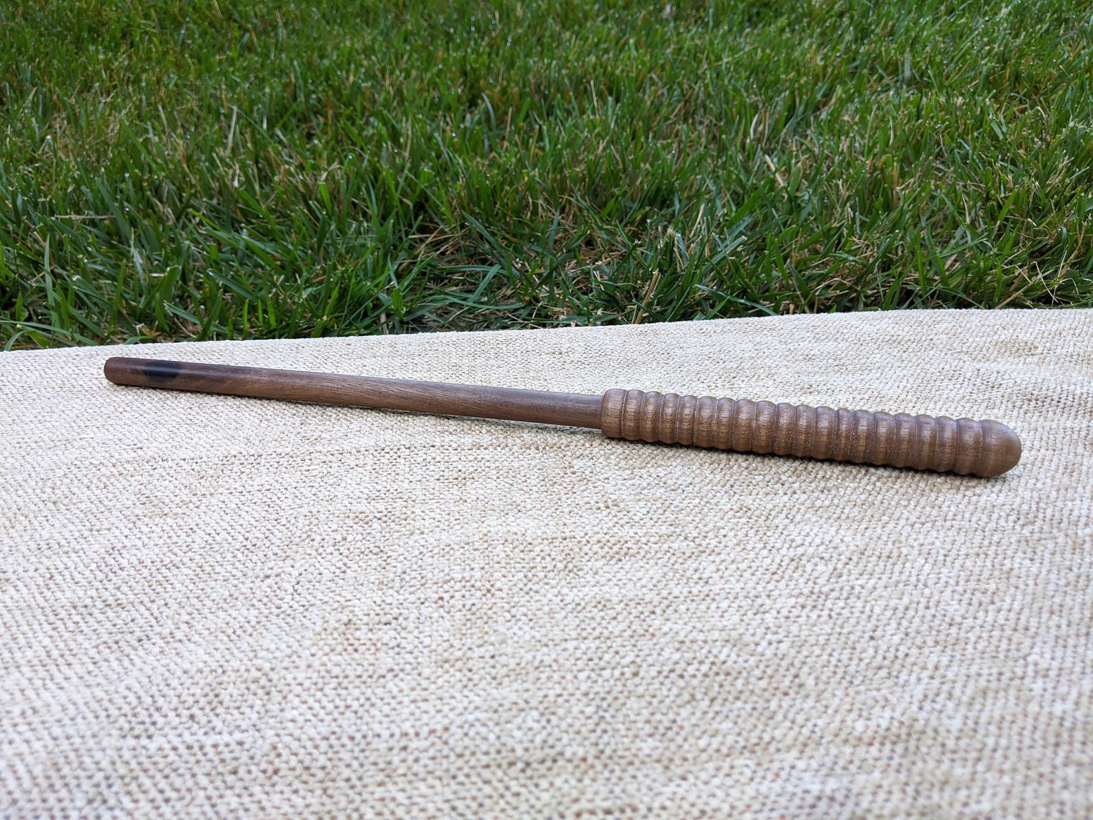 Black Walnut Ribbed Handle Wand - Etsy