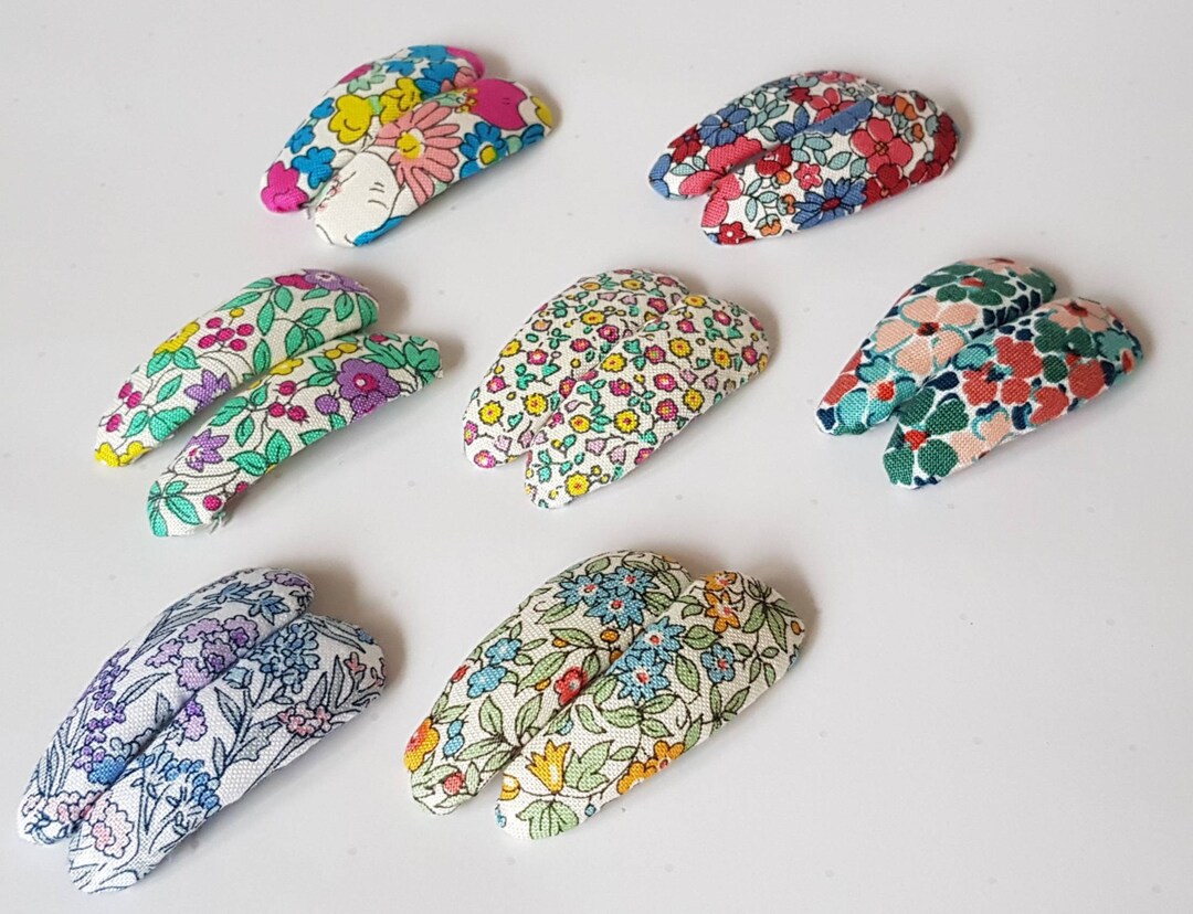 Hair Accessories Liberty Print Hair Clips Liberty Fabric Snap Hair ...
