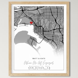 Personalized Engagement Gift, Where We Got Engaged, Engagement Gift for ...