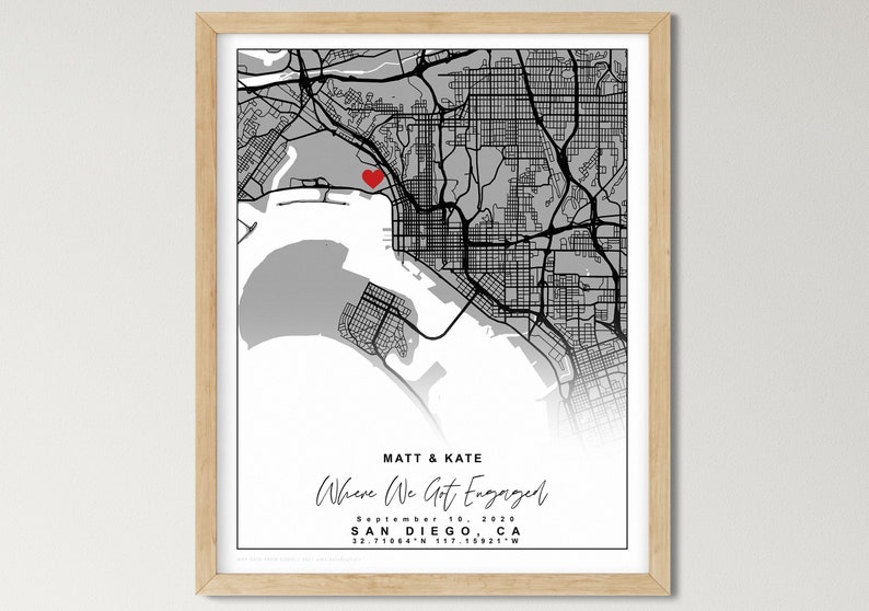 Personalized Engagement Gift, Where We Got Engaged, Engagement Gift for ...