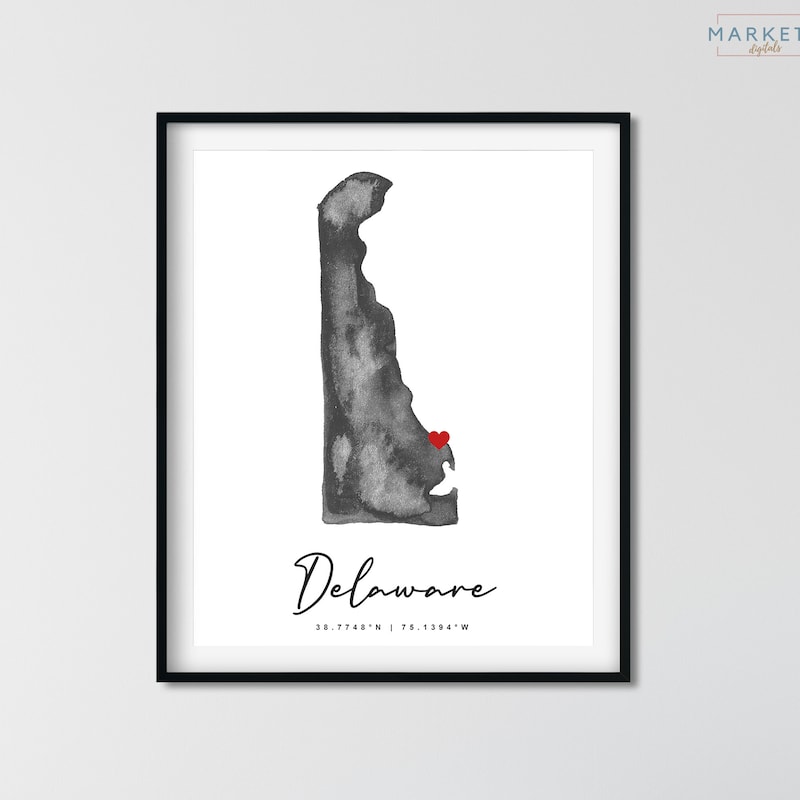 Delaware Poster - Etsy