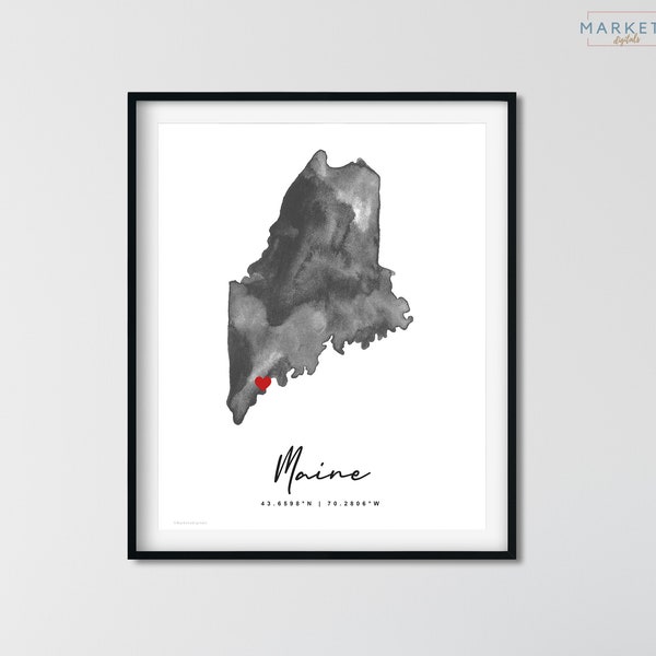 Maine Wall Art - Etsy
