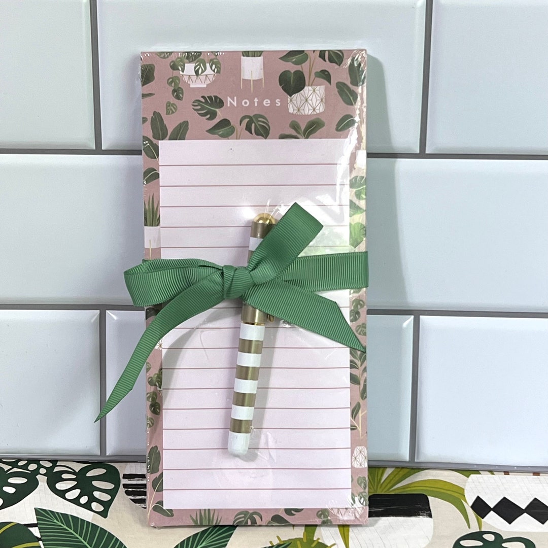 Houseplant Magnetic Notepad and Pen Set, Jungle Vibes - Etsy