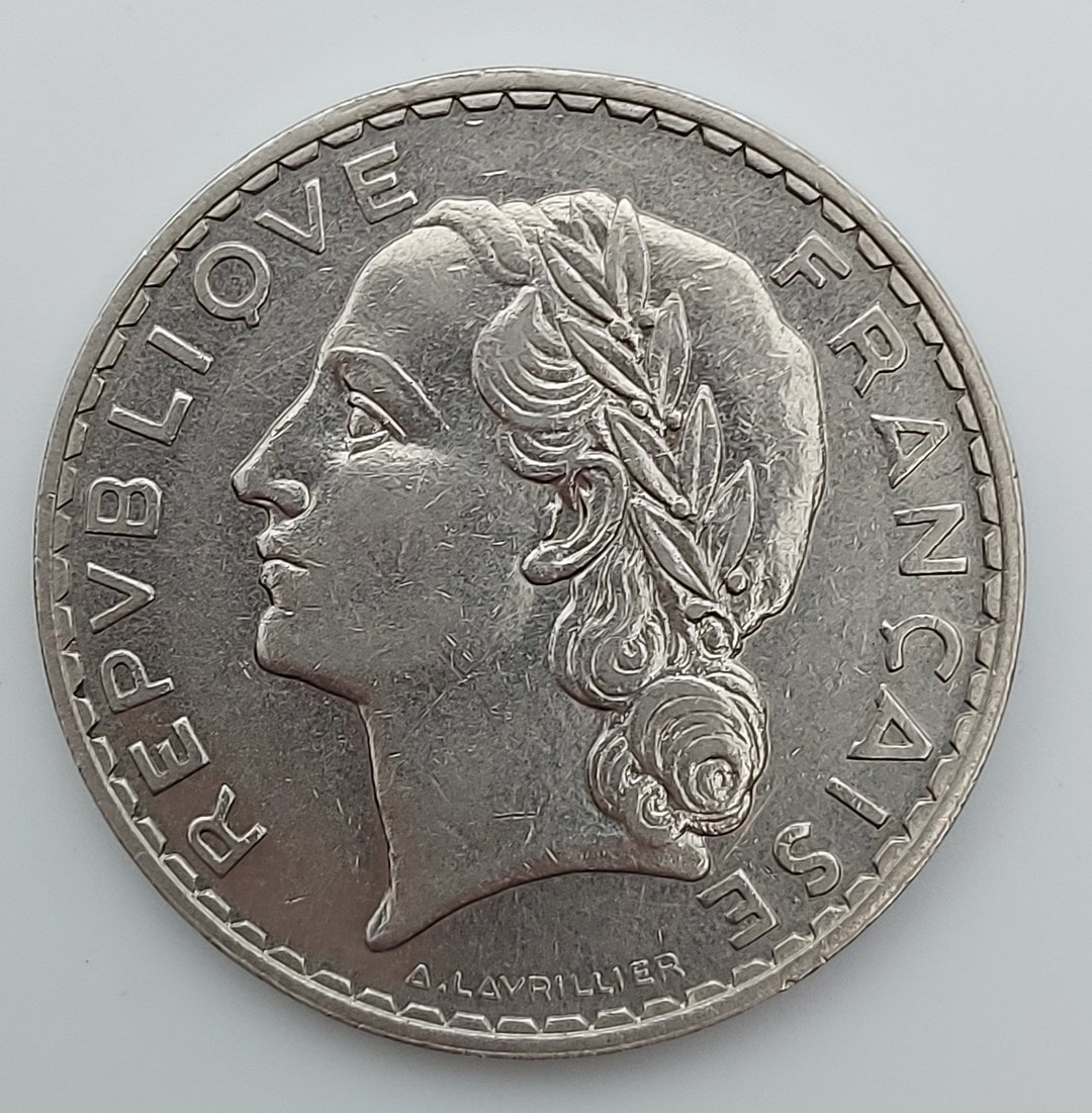 5 Francs 1933. REPUBLIQUE FRANÇAISE A. LAVRILLIER France - Etsy
