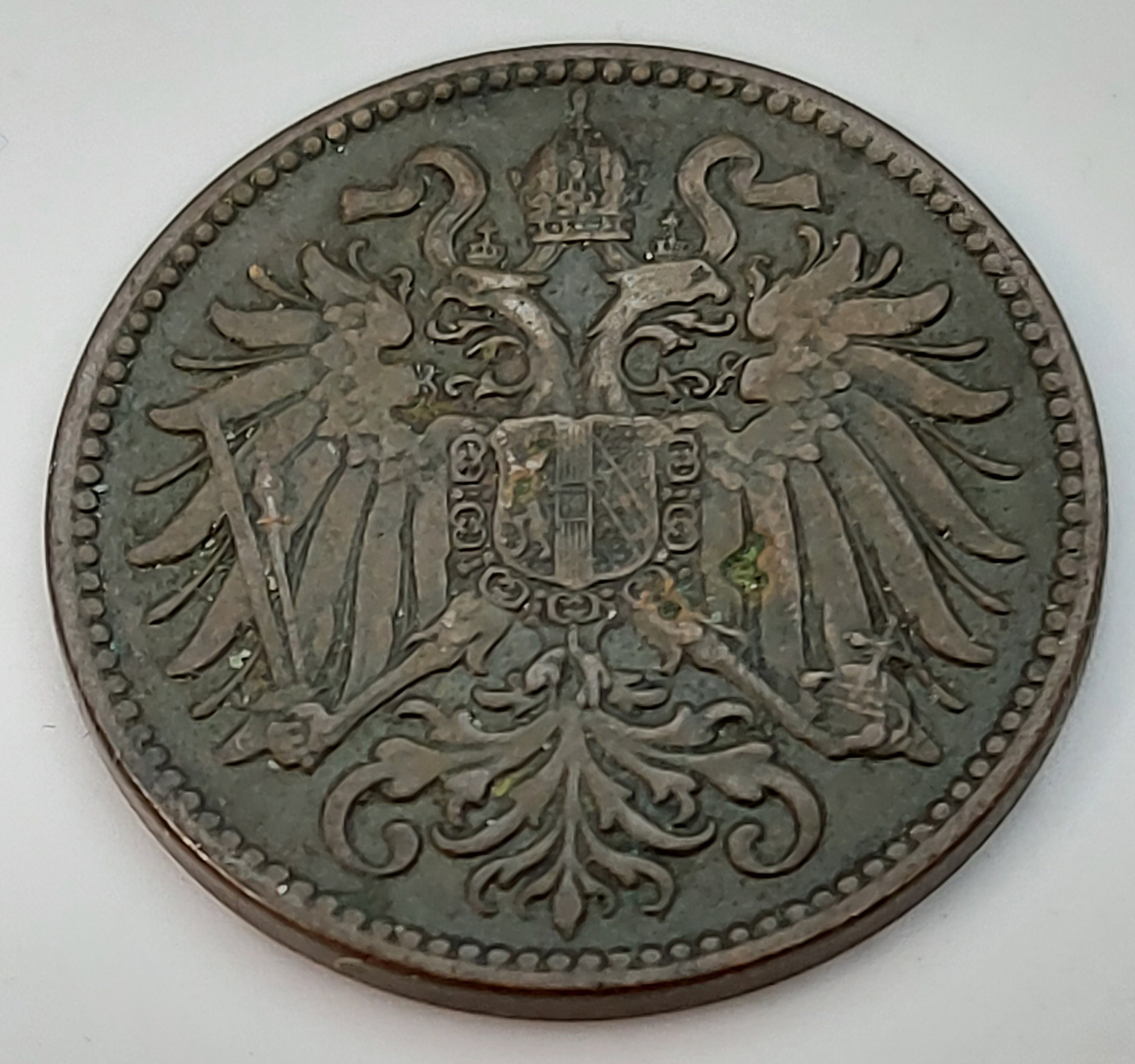2 Heller 1896. Coins From Austria Hungary, Franz Joseph I, Bronze ...