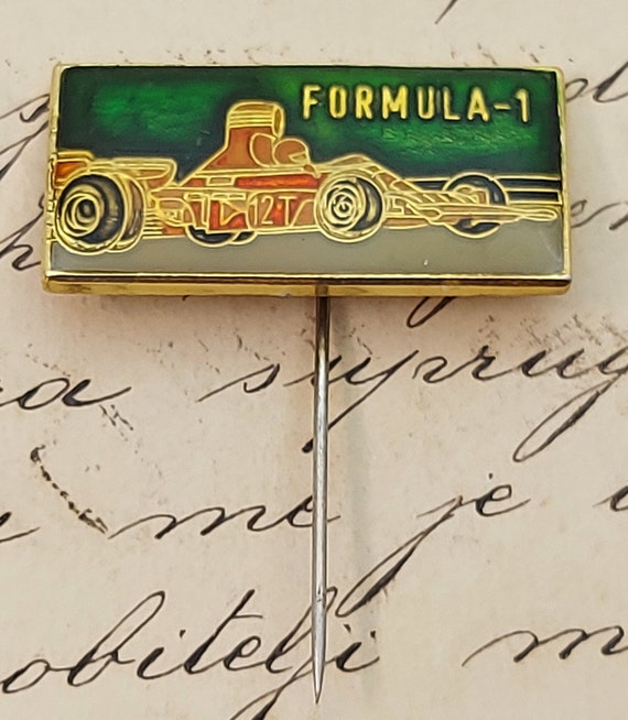 FORMULA - 1, Croatian vintage pin, badge, car automob… - Gem