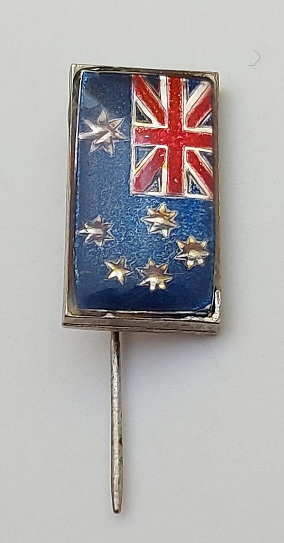 vintage australia flag pin - Gem